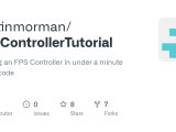 Github Dustinmorman Fpscontrollertutorial Creating An Fps Controller