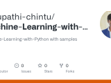 Github Thirupathi Chintu Machine Learning With Python Machine