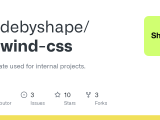 Github Madebyshape Tailwind Css Boilerplate Used For Internal Projects