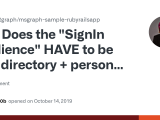 Does The Signin Audience Have To Be Any Directory Personal Accounts