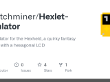 Github Scratchminer Hexlet Emulator An Emulator For The Hexheld A