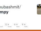 Github Githubashmit Numpy
