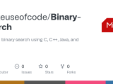 Github Makeuseofcode Binary Search Perform Binary Search Using C