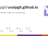 Github Unzipgit Unzipgit Github Io Unzip Archives In Github Repositories