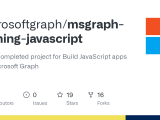 Msgraph Training Javascript App Auth Graphapponlytutorial At Main