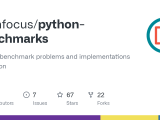 Github Numfocus Python Benchmarks A Set Of Benchmark Problems And