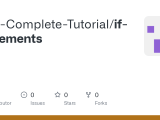 Github Java Complete Tutorial If Statements