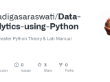 Github Devadigasaraswati Data Analytics Using Python 3rd Semester