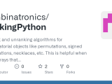 Github Combinatronics Rankingpython Ranking And Unranking Algorithms