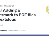 Adding A Watermark To Pdf Files In Nextcloud Issue 153 Nextcloud