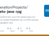 Github Generationprojects Projeto Java Rpg Esse Repositório Tem Como