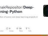 Github Mainakrepositor Deep Learning Python A Collection Of Some