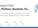 Github Tigershan1130 Ue4 Python Sockets Pythonserver This Is A Tcp