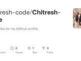 Github Chitresh Code Chitresh Code Config Files For My Github Profile