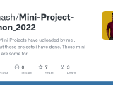 Github Emhash Mini Project Python 2022 Python Mini Projects Have