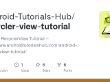 Github Android Tutorials Hub Recycler View Tutorial Android