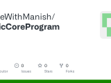 Github Codewithmanish Basiccoreprogram