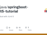 Github Mvpjava Springboot Junit5 Tutorial Spring Boot With Junit 5