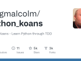 Github Gregmalcolm Python Koans Python Koans Learn Python Through Tdd
