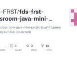 Github Fds Frst Fds Frst Classroom Java Mini Projet Java101 Game Fds