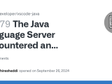 The Java Language Server Encountered An Outofmemory Error Some