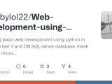 Github Dobbylol22 Web Development Using Python Creating Basic Web