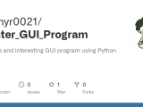 Github Chenyr0021 Tkinter Gui Program A Simple And Interesting Gui