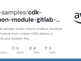 Github Aws Samples Cdk Python Module Gitlab Pipeline This Code