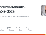 Github Malcolmw Seismic Python Docs Html Documentation For Seismic