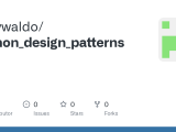 Github Easywaldo Python Design Patterns