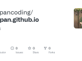 Github Xiaopancoding Xiaopan Github Io 个人文档