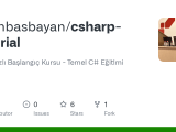 Github Eminbasbayan Csharp Tutorial C A Hızlı Başlangıç Kursu