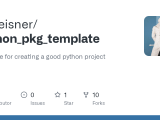 Github Beneisner Python Pkg Template Template For Creating A Good