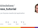 Github Bumbledebee Express Tutorial Creating An Express Javascript