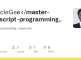 Github Musclegeek Master Javascript Programming Exercises Oop