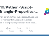 Github Avvv19 Python Script For Triangle Properties Calculation This