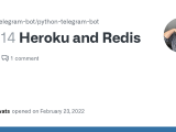 Heroku And Redis Python Telegram Bot Python Telegram Bot Discussion