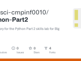 Github Pitt Sci Cmpinf0010 Python Part2 Repository For The Python