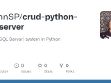 Github Luannsp Crud Python Sql Server Crud Sql Server System In Python