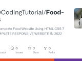 Github Easycodingtutorial Food Css Make Complete Food Website Using