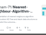 Github Subham 71 Nearest Neighbour Algorithm Using Kd Trees