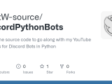 Github Mattw Source Discordpythonbots This Is The Source Code To Go