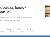 Github Alfredodeza Basic Python Cli An Ultra Basic Python Cli