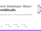 Github Android Developer Basic Androidstudio демонстрационный проект