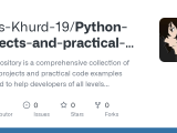 Github Tejas Khurd 19 Python Projects And Practical Code This