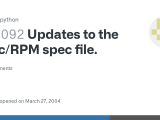Updates To The Misc Rpm Spec File Issue 40092 Python Cpython Github