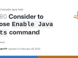 Consider To Expose Enable Java Tests Command Issue 1380