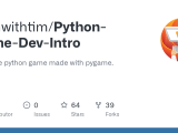 Github Techwithtim Python Game Dev Intro A Simple Python Game Made
