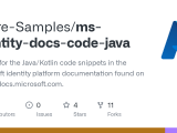 Github Azure Samples Ms Identity Docs Code Java Source For The Java