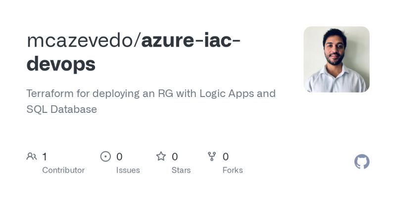 GitHub - mcazevedo/azure-iac-devops: Terraform for deploying an RG with ...